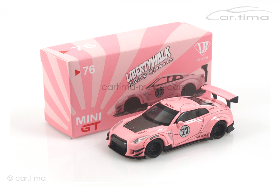 LB Works Nissan GT-R R35 (RHD) Pink Pig MINI GT 1:64 MGT00076-R ...