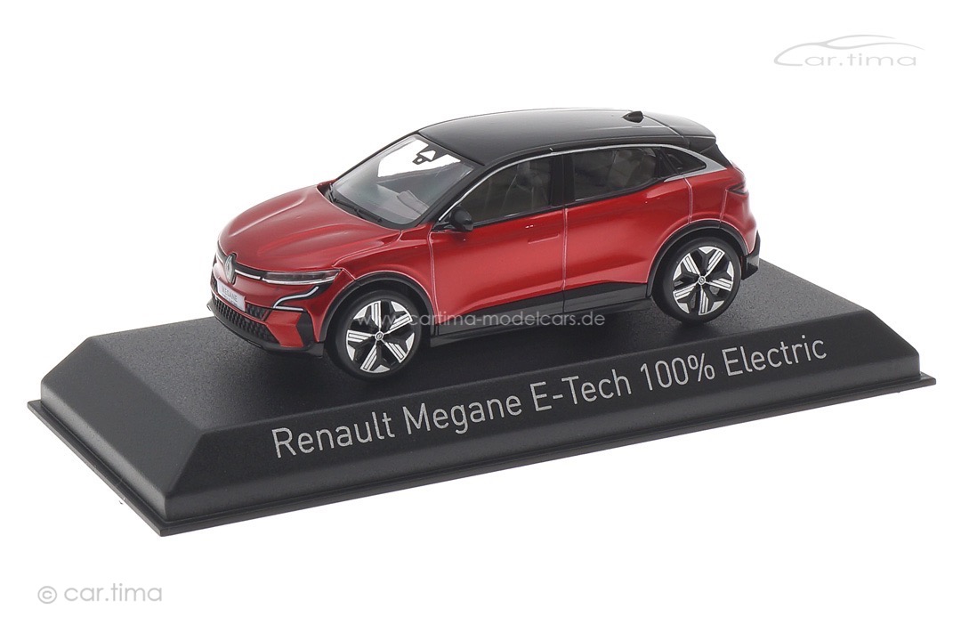 Renault Megane E-Tech 100% Electric 2022 Flame Red/black Norev 1:43 ...
