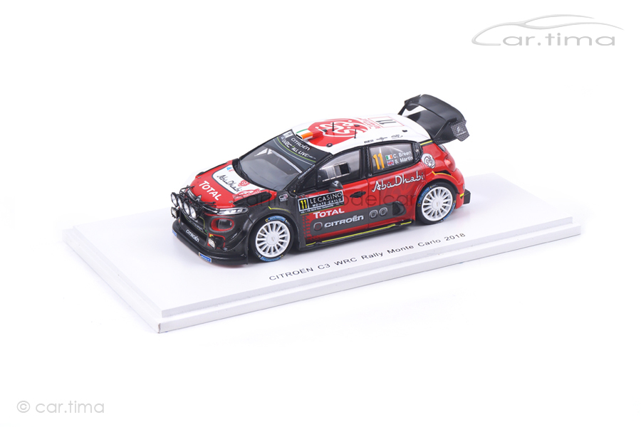 Citroen C3 WRC Rally Monte Carlo 2018 Breen/Martin Spark 1:43 S5961 | S5961