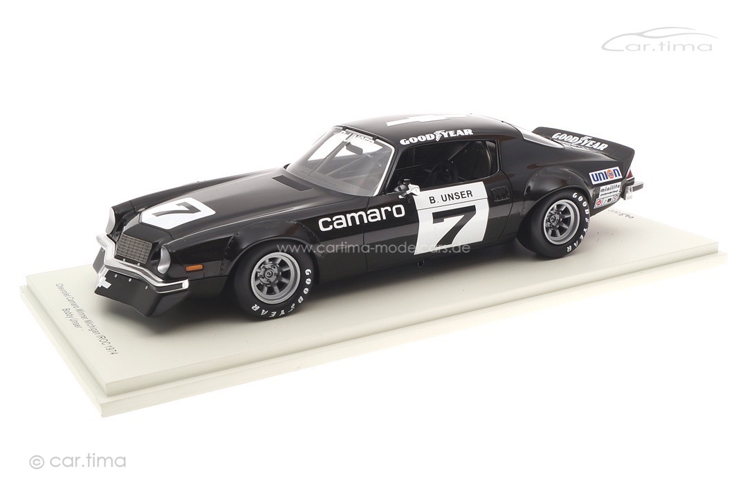 Chevrolet Camaro Winner Michigan IROC 1974 Bobby Unser Spark 1:18 ...