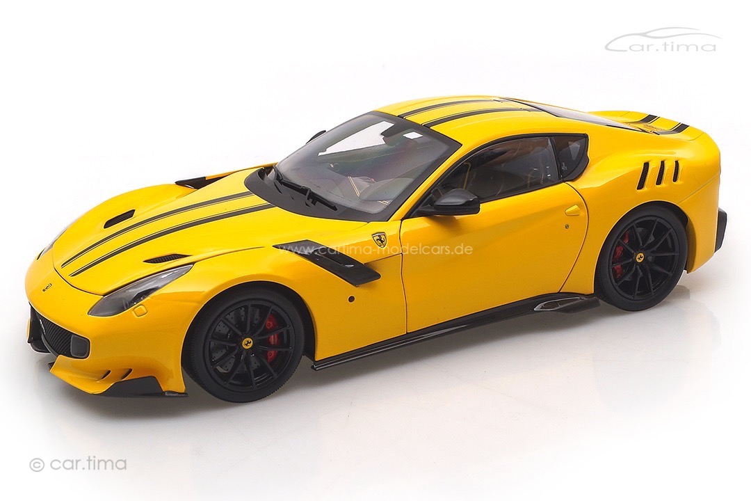 Ferrari F12 TDF 2015 yellow/black stripe BBR 1:18 BBR182106 | BBR182106