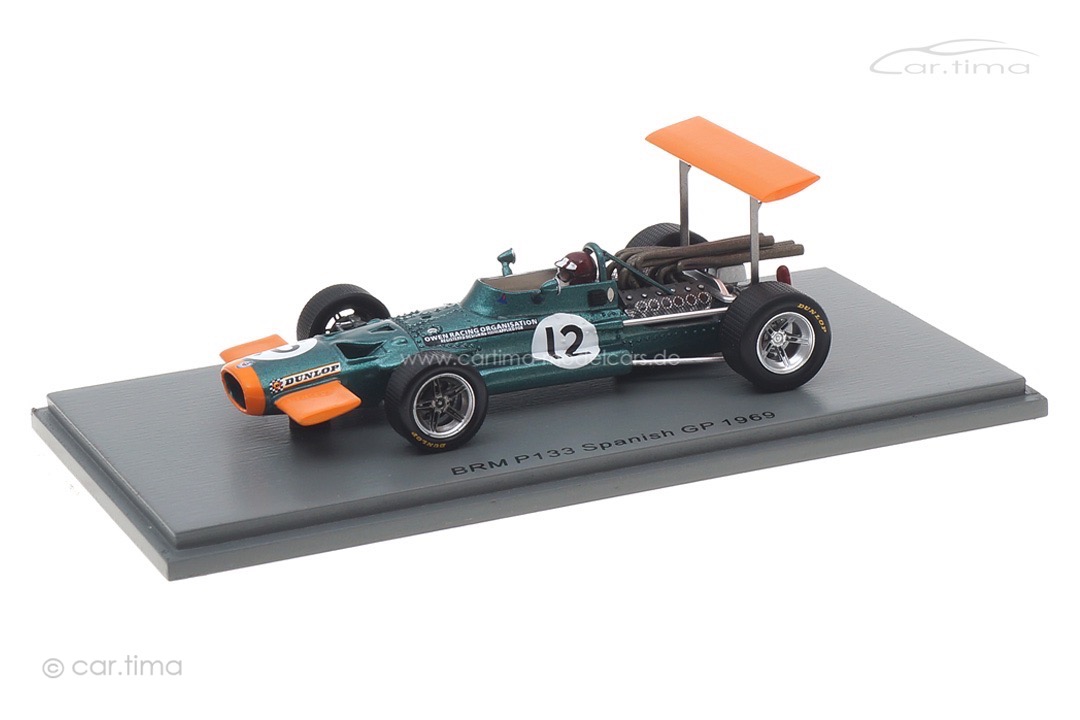 BRM P133 BRM V12 F1 GP Spanien Montjuic Park 1969 Jackie Oliver Spark 1 ...