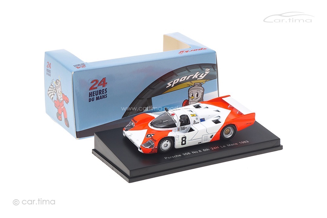 Porsche 956 L 24h Le Mans 1983 Johansson/Ludwig/Wollek Spark 1:64 Y179 ...