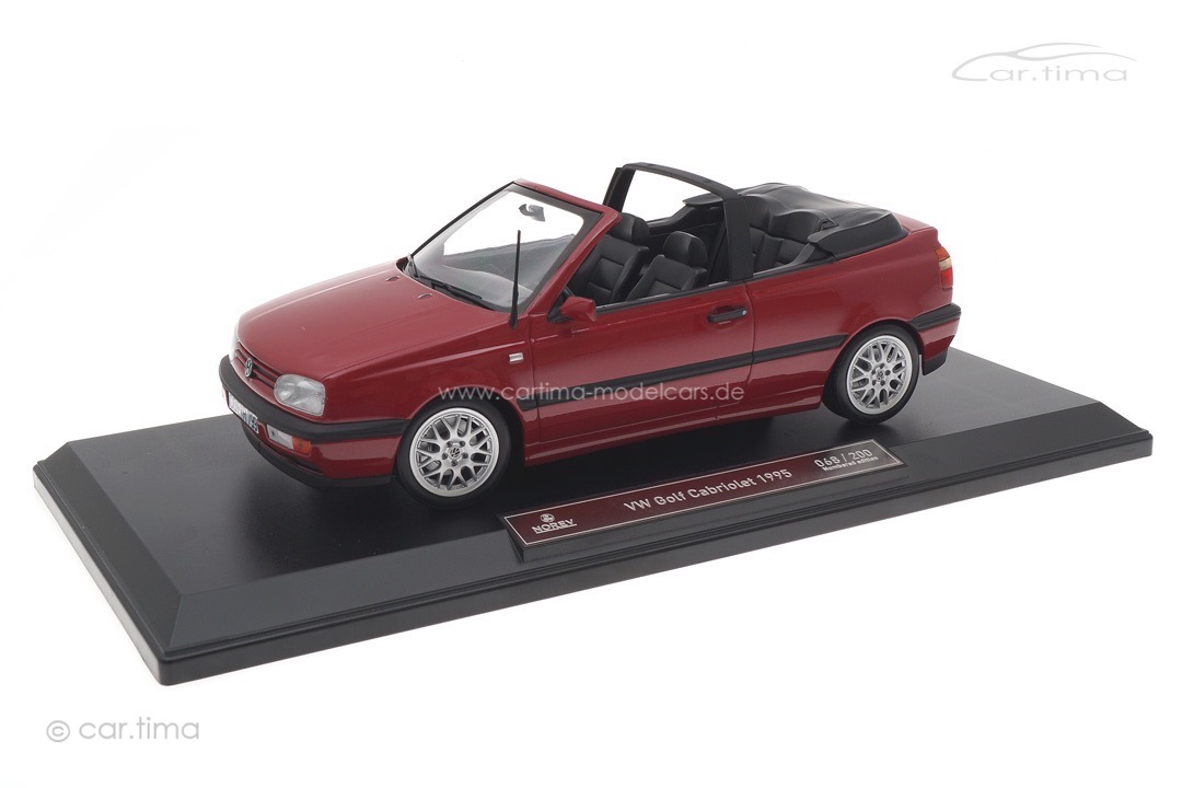 VW Volkswagen Golf III Cabriolet 1995 dunkelrot met. Norev 1:18 188469 ...