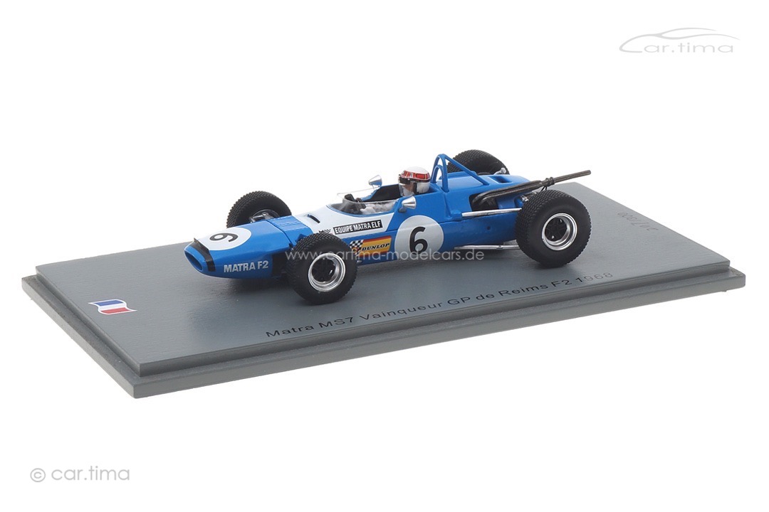 Matra MS7 Vainqueur GP de Reims F2 1968 Jackie Stewart Spark 1:43 SF105 ...