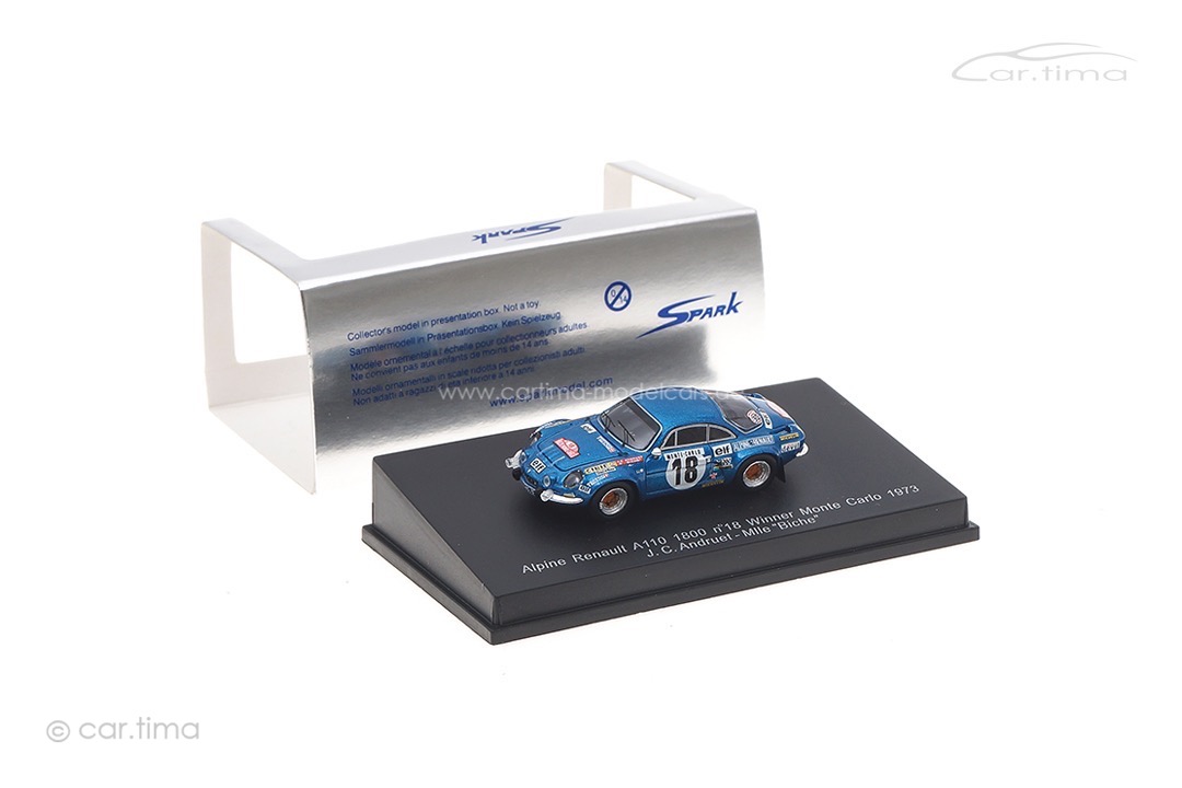 Alpine Renault A110 1800 Winner Rallye Monte Carlo 1973 Andruet/"Biche ...